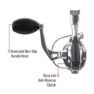 Quantum Throttle Spinning Fishing Reel, 10 + 1 Ball Bearings with a Smooth and Powerful 6.2:1 Gear Ratio, Ultra-Smooth Carbon Fiber Drag System, Dura-Lok Anti-Reverse Clutch, and MaxCast II Spool