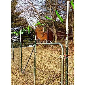 smartatfixes T-Post Deer Flag Kit – Extend The Height of Your T Post Fend to Keep Deer Out of Your Garden. Inexpensive, Easy Solution.