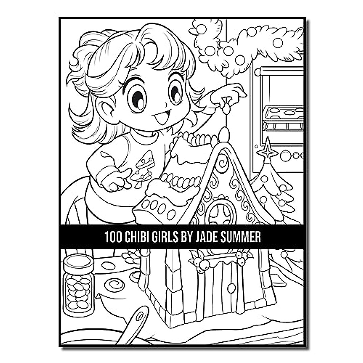 100 Chibi Girls: An Adult Coloring Book Collection with Cute Girls, Fantasy, Horror, Christmas, and More!