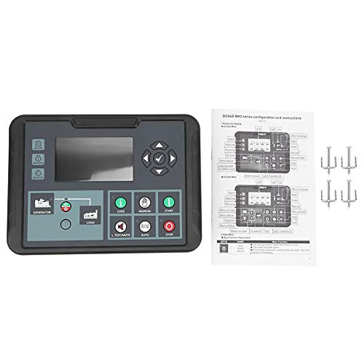 Generator Set Controller, Durable Engine Generator Controller, Plastic Accurate Power Display for Generator Generator Power Measurement Power Protection