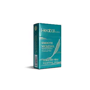 HEABAL Herbal Cigarettes - Nicotine Free & Tobacco Free 20/Pack (Smooth Menthol)
