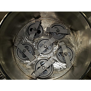 PRM #2 304 Stainless Steel 6-Bag Filter Housing, 6" Flanged Inlet/Outlet, 785 GPM, 100 PSI, Viton O-Rings, SS Strainer Baskets, Quick Opening Top, Safety Vent