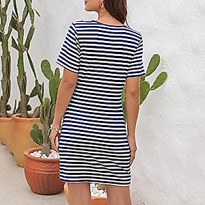 Dresses That Hide Belly Fat, Long Sleeve Cocktail Dress for Women Boho Dresses 2023 Formal Summer Dresses Tall Maxi Dress Women's Casual Dressed Dresses Maxi Dress Beach Silky Sexy (L, Blue)