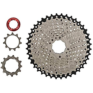 CCYLEZ Bike Freewheel, Ultra Light Series 10 Speed Cassette Alloy Ultralight Freewheel Bicycle Accessory for Mountain Bicycle Road Bike