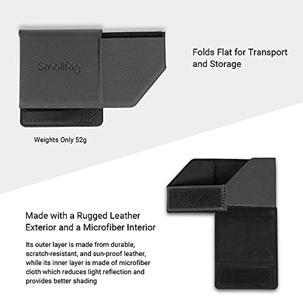 SmallRig Screen Hood Sun Hood Sunshade for Sony Alpha 7S III (A7S III A7S 3) / Alpha 7C (A7C) / ZV-1F / ZV-1 (ZV 1) / FX3 Camera - 3206