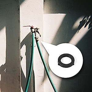 SAVITA 50pcs Garden Hose Washers, Rubber Washers Seals Ring Garden Hose o Ring Fit All Standard 3/4inch Garden Hose Fittings (Black)