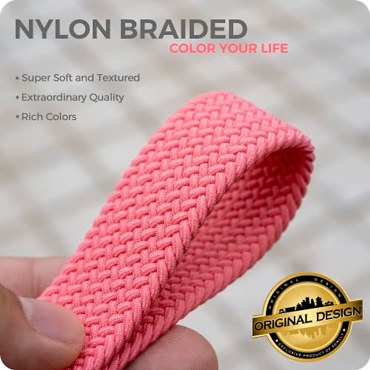 SENLLY Wristlet Lanyard, Stretchy Keychain Holder, Original Elastic Anti-Drop Design