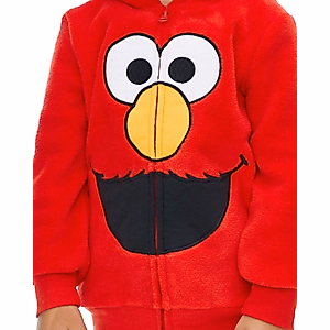 Sesame Street Elmo Toddler Boys Zip-Up Costume Hoodie Elmo 2T