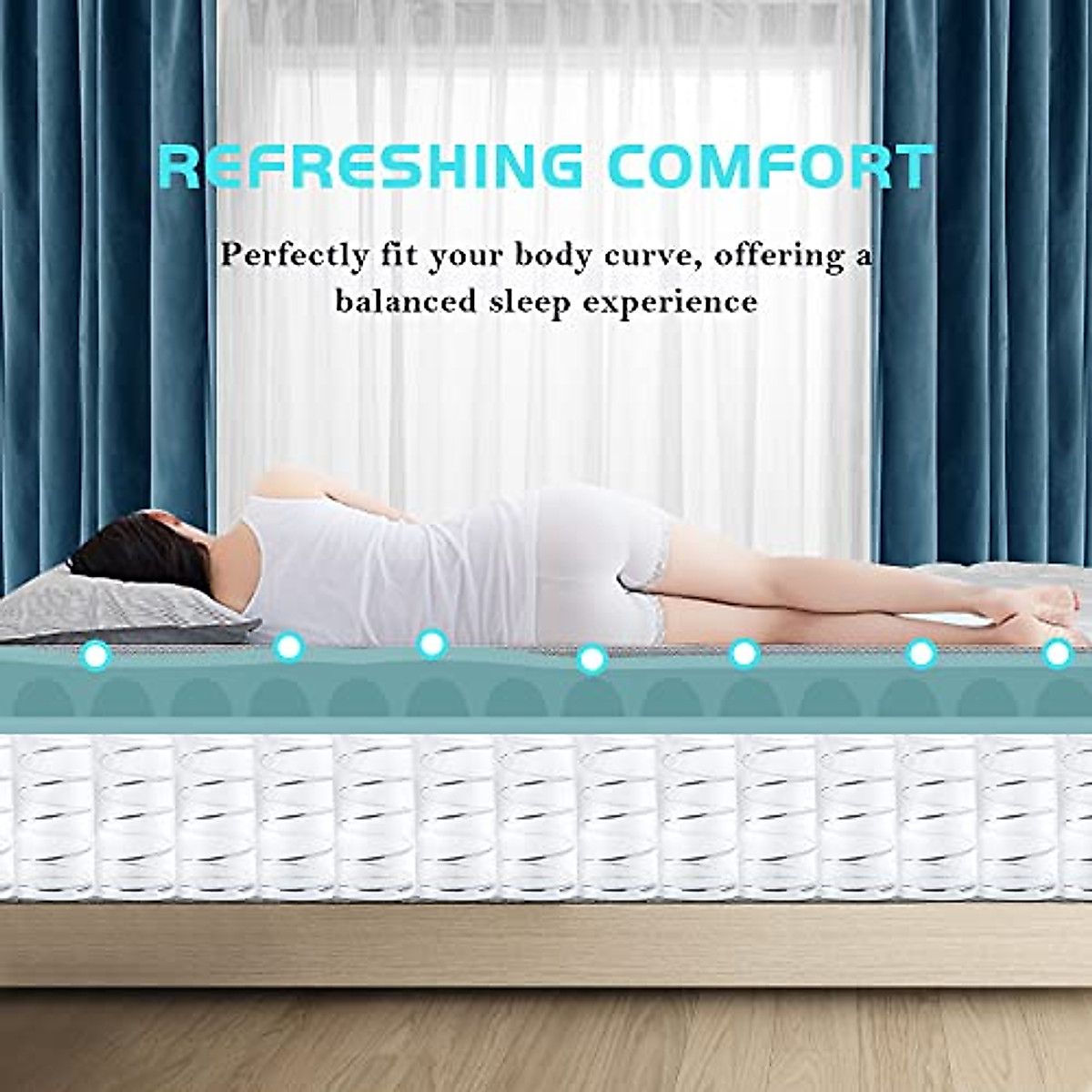 CHEVNI Full Mattress, 10 inch Hybrid Mattress with Gel Memory Foam,Motion Isolation Individually Wrapped Pocket Coils, Euro Top Design Full Size Mattresses