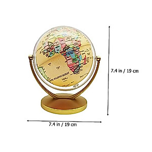 Hohopeti Universal Earth Instrument Desk Toys Mini Toys for Kids Retro Home Decor Revolving Globe 3d Interactive Children Globe Plastic Tellurion Globe Rotating Globe Decor Tabletop Craft