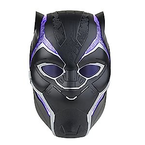 Marvel Legends Premium Electronic Role Play Helmet with Light FX and Flip-Up/Down Lenses, Black Panther Roleplay Item