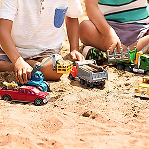 Driven by Battat — Red Pickup Truck & ATV – 1:24 Scale – Small Toy Truck with Lights, Sounds & More for Boys & Girls Age 3+