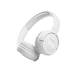 JBL Tune 510BT: Wireless On-Ear Headphones with Purebass Sound - White (Renewed)