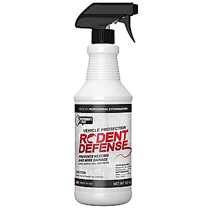 Exterminators Choice Rodent Defense Vehicle Protection Spray | 32 Ounce and 8 Large Glue Traps | Natural, Non-Toxic Mouse and Rat Repellent | Quick, Easy Pest Control for Cars and Trucks | Safe Around Kids & Pets