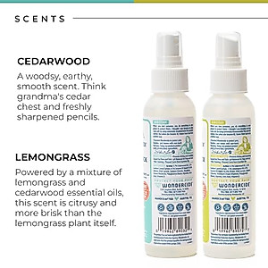 Wondercide - Flea, Tick and Mosquito Spray for Dogs, Cats, and Home - Flea and Tick Killer, Control, Prevention, Treatment - with Natural Essential Oils - 4 oz Lemongrass & Cedarwood 2-Pack