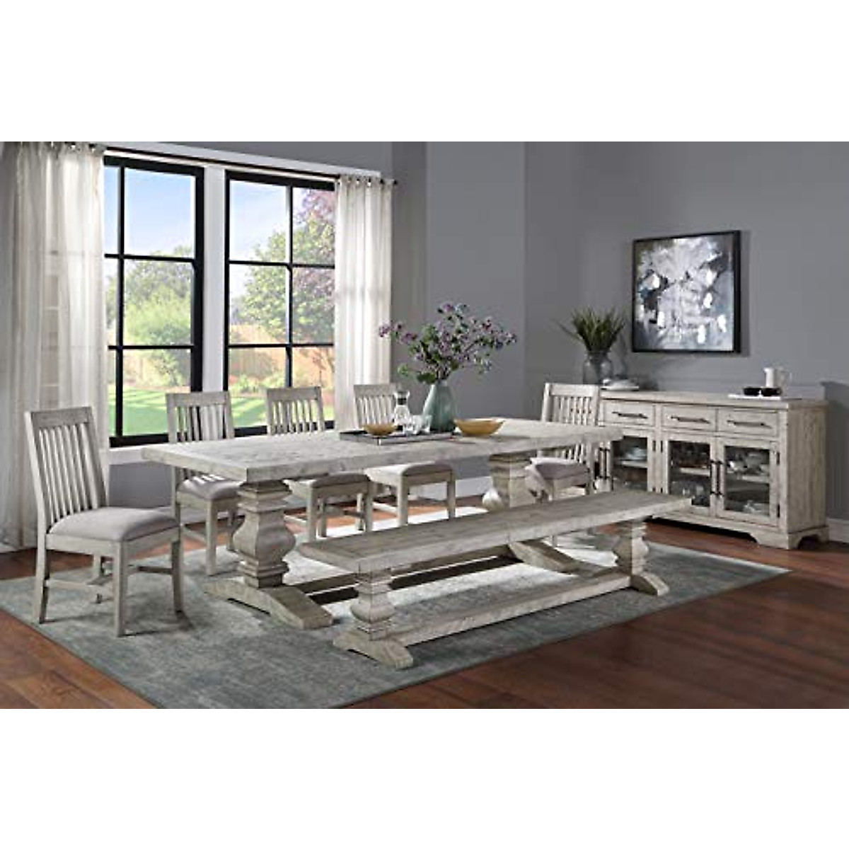 Kosas Home Sagrada 94" Table, Sierra Grey