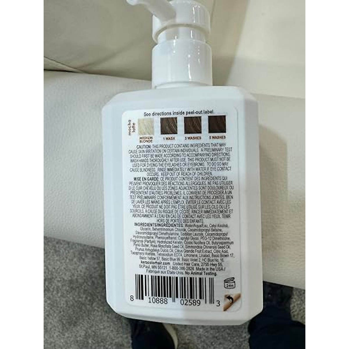 Keracolor Clenditioner MOCHA LATTE Hair Dye - Semi Permanent Hair Color Depositing Conditioner, Cruelty-free, 12 Fl. Oz.