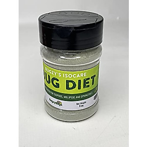 Bugzy Bugs IsoCare Isopod Food All Natural Nutrients Complete Diet for Bugs Isopods Millipede & Springtails 5oz Shaker