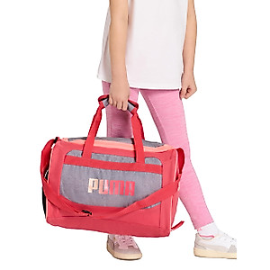 PUMA unisex child Evercat Transformation Jr duffel bags, Pink/Multi, One Size US