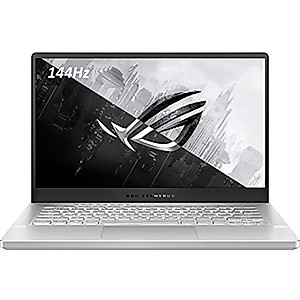 Asus ROG Zephyrus G14 VR Ready Gaming Laptop, 14" 144Hz Full HD IPS Display, 8 Cores AMD Ryzen 9 5900HS,NVIDIA GeForce RTX 3060, Moonlight White-Tikbot Accessories (16GB RAM |1TB PCIe SSD)