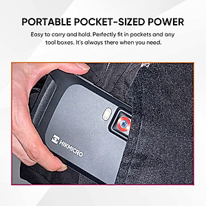 HIKMICRO Pocket 27,648 Pixels IR Resolution Thermal Imaging Camera with 8MP Visual Camera, 25 Hz, Wi-Fi, 3.5" Touch Screen Thermal Imager, 192 x 144, IP54, -4°F~752°F