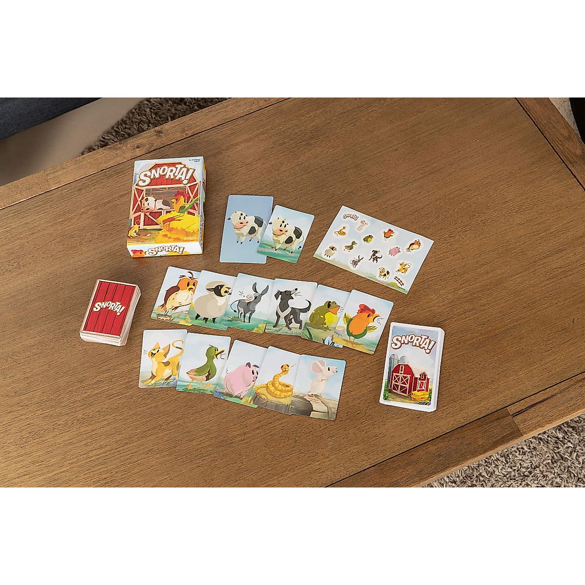 SNORTA! - The Hilarious Game of Matching Animal Sounds, Fun Game for Family and Kids During Game Night or Play Days with Friends, Cute Card Designs