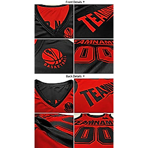 BaiLiLai Custom Basketball Jersey Reversible Printed Name Number Athletic Blank Team Uniform for Men/Youth, Black/Neon Green27, One Size