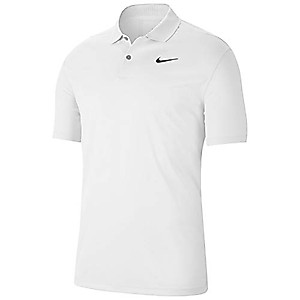 Nike Men's Nike Dri-fit Victory Polo, White/Black, Medium
