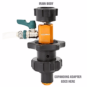 OEMTOOLS 24444 Coolant System Refiller Kit, 5 Adapters, Eliminate Trapped Air, Test Radiator and Heating Core Lines for Leaks, Vacuum Fill Coolant Tool, Vacuum Leak Tester, Multi