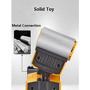 Gemini&Genius Double-Drum Road Roller Toy Construction Vehicle Toy 1/50 Scale Die-cast Grader Engineering Road Planer Vehicle, Asphalt Drum Compactor Alloy Model Toys and Collections for Kids