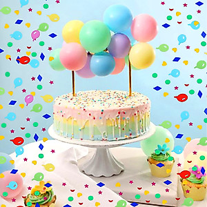 Keaziu 2589Pcs Party Confetti Happy Birthday Table Confetti Balloon Star Heart Confetti Table Scatter Confetti Decorations for Birthday Party Baby Shower DIY Arts and Crafting