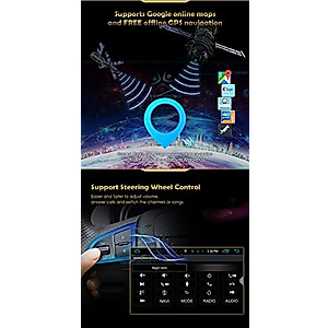 9" Android 10 Car Stereo GPS Carplay Head Unit Bluetooth Multimedia Player for Dodge Journey 2011-2020 Android Auto Audio Video Player Touch Screen Car Radio, Mirror Link GPS Navigation DSP USB