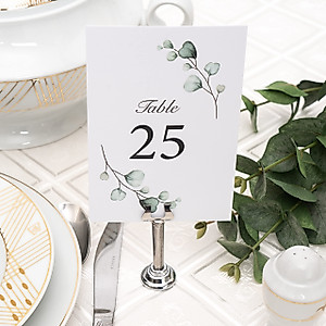 CLEVER SIGNS Table Numbers 1-25 Plus Head Table Card, Double-Sided, 4 x 6, Table Numbers for Wedding Reception, Anniversary, Baby Shower, Bridal Shower, Christmas, Parties, Events and Celebrations