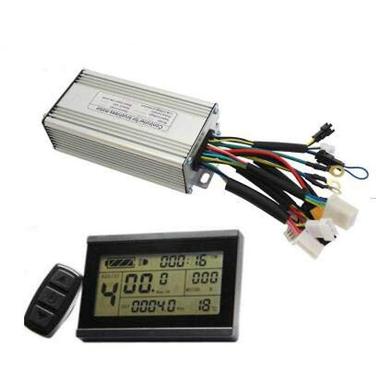 HALLOMOTOR 24V 36V 48V 750W 30A Sine Wave Controller Regenerative Electric Bike with KT LCD3 Display Reverse Function (36V 48V Universel)