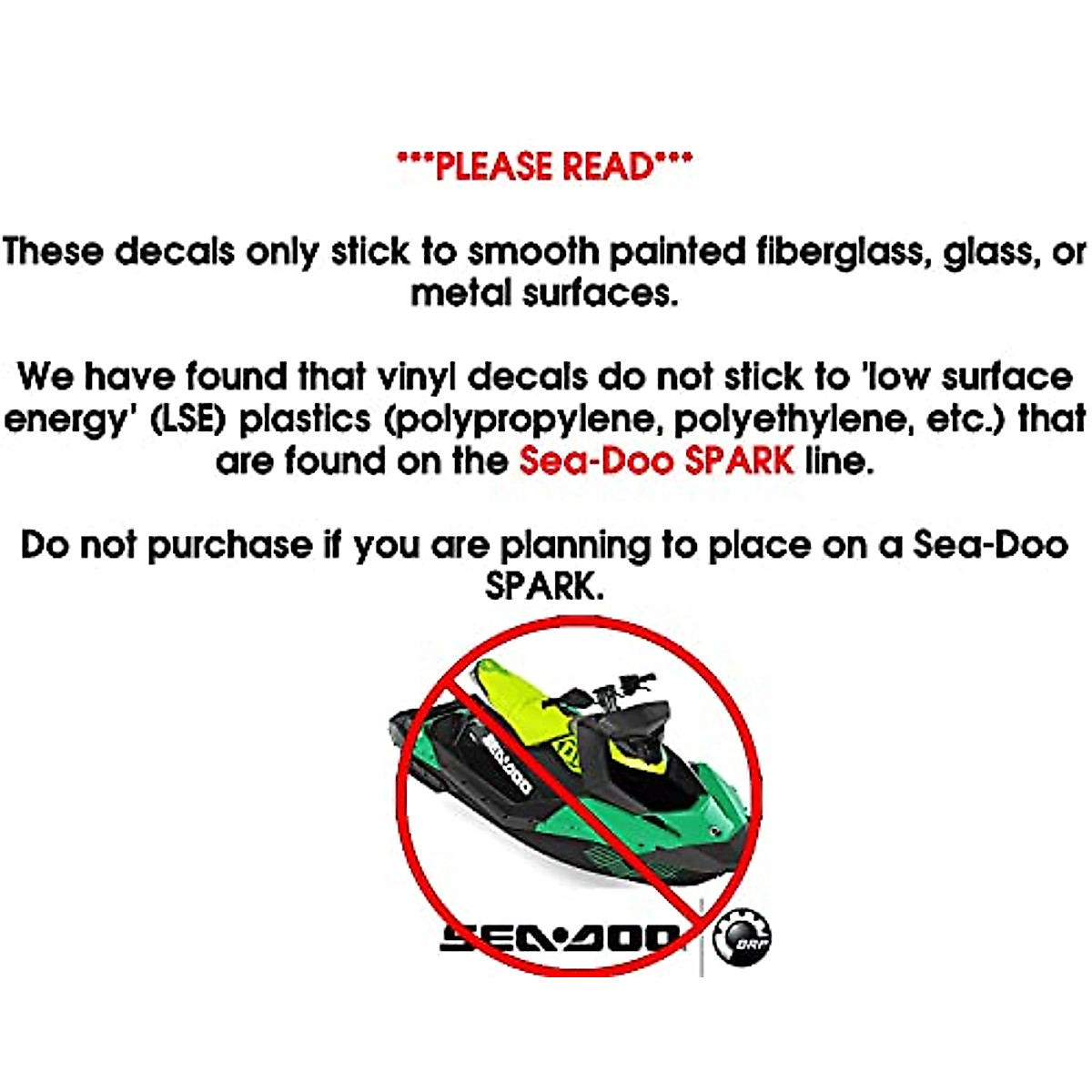 JET SKI Registration Numbers Letters SET of Two (2X) DECAL HULL ID Vinyl Sticker 3" x 17" Pair