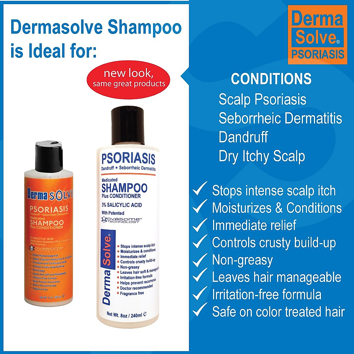 Dermasolve Psoriasis Shampoo 8.0 oz