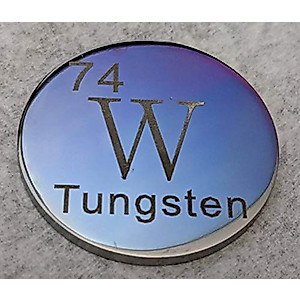 Tungsten (W) 30.68mm Metal Disc - Polished - One Troy Ounce