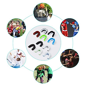 5 Pack Kids Youth Mouth Guard for Sports, MENOLY Boys Girls Mouthguard for Football Basketball Boxing MMA Hockey Taekwondo Karate Wrestling