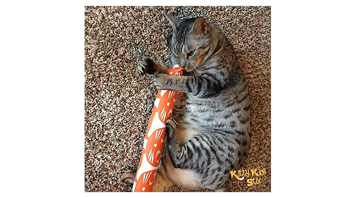 Kitty Kick Stix 15" Catnip Toy Set - USA Handmade