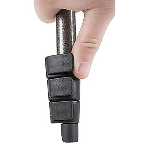 SLIK Sprint PRO III Travel Tripod w/SBH-100 Ball Head for Mirrorless/DSLR Sony Nikon Canon Fuji Cameras and More - Gun Metal Finish (611-892)