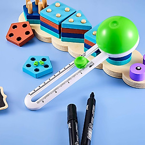 2 Pieces Circular Paper Cutter Rotary Circle Paper Cutter Paper Trimmer Scrapbooking Tool Rotary Cutter Craft Supplies Round Cutting Knife Model Cards Cutters for Art and DIY Crafts, Cards Making
