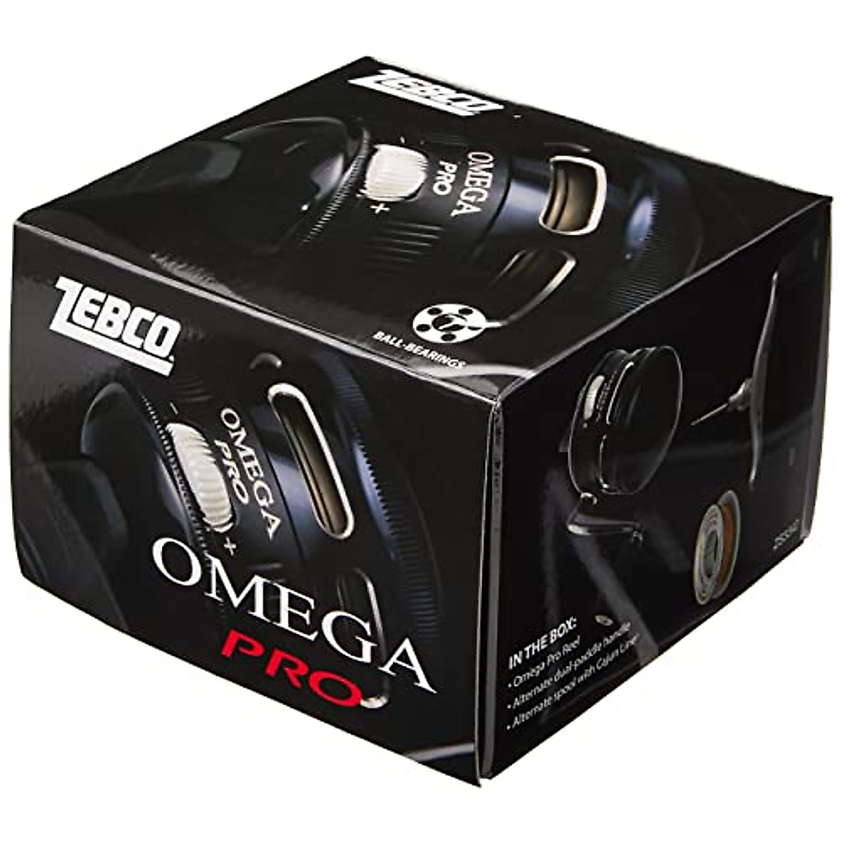 Zebco OMEGA PRO 3SZ SC REEL 10#, Size 30, Black