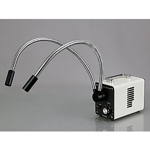 AmScope LED-50WYR 50W LED Fiber Optic O-Y Light Microscope Illuminator