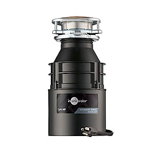 InSinkErator Badger 5XP Garbage Disposal with Power Cord, Standard Series 3/4 HP Continuous Feed Food Waste Disposer, Badger 5XP W/C