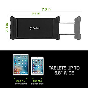 Cellet Cup Holder Phone Mount & Tablet Mount Gooseneck Compatible with iPad Pro Air Mini iPhone 14 Pro Max Plus 13 12 11 Note 20 10 Galaxy Z Fold Z Flip S22 S21 S20 Google Pixel Kindle Fire HD 8 10