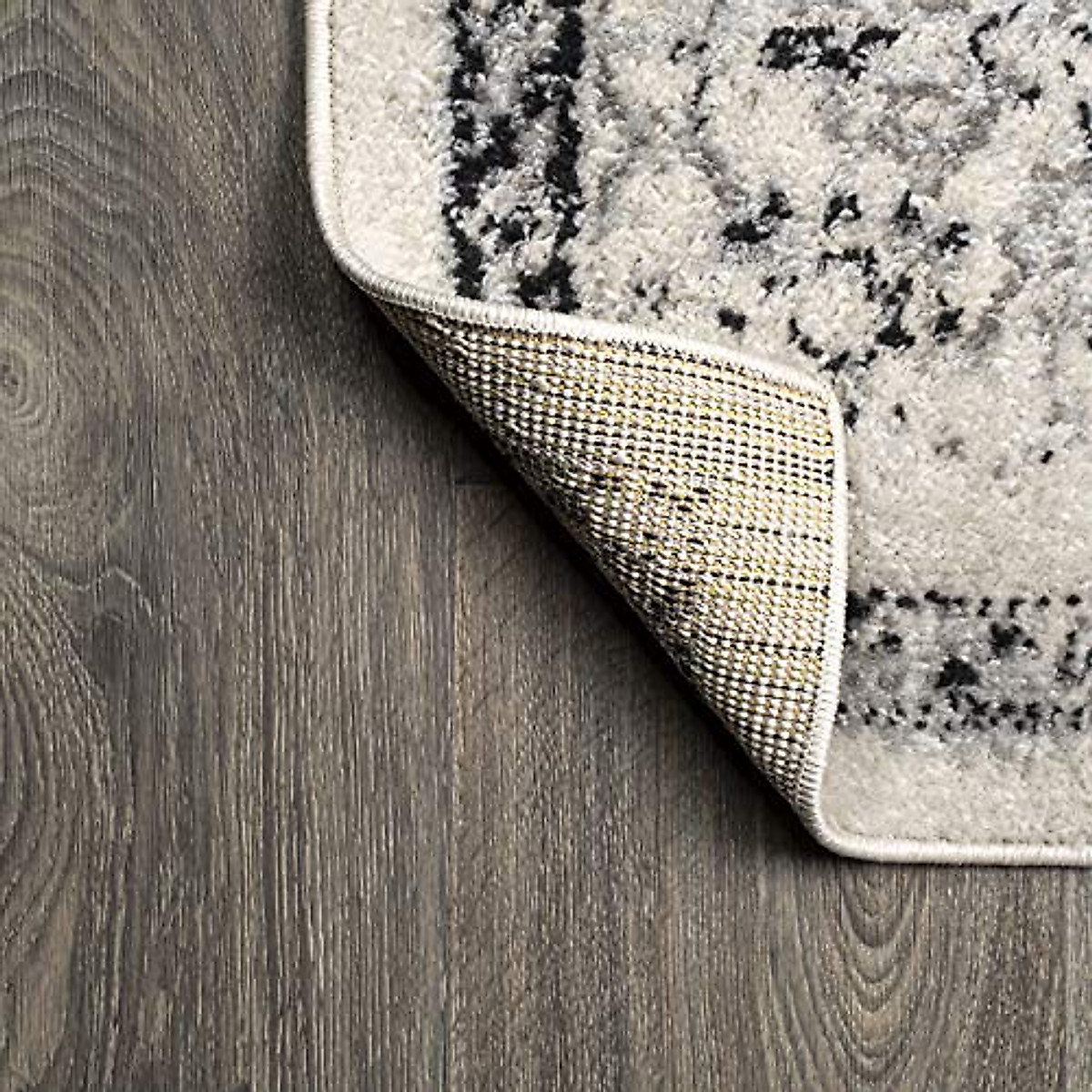 JONATHAN Y BMF107B-8 Inigo Cottage Medallion Indoor Area-Rug Bohemian Vintage Floral Easy-Cleaning High Traffic Bedroom Kitchen Living Room Non Shedding, 8 ft x 10 ft, Grey