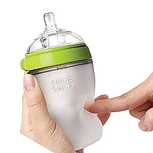 Comotomo Baby Bottle, Green, 5 oz