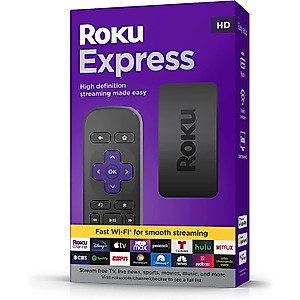 Roku Express HD 2 Pack | Streaming Player HD with Roku Simple Remote, Includes Premium HDMI Cable | with Microfiber Cleaning Cloth