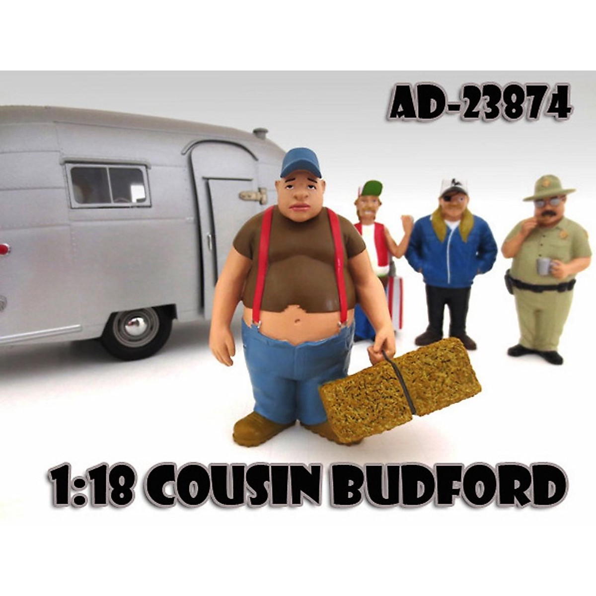 23874 American Diorama Figurine - ru30zr7ol0j Trailer Park Figures Series 1 Cousin Budford (1/18 4531z2ob1f scale) 23874 diecast car model 23874 American Diorama Figurine - 1