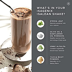 Isagenix IsaLean Shake - Meal Replacement Protein Shake Supports Healthy Weight & Muscle Growth - Protein Powder Enriched with 23 Vitamins - Creamy Dutch Chocolate, 30.1 Oz (14 Servings)